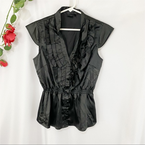 Cotton Express | Tops | 32cotton Express Peplum Dressy Blouse Pleated ...